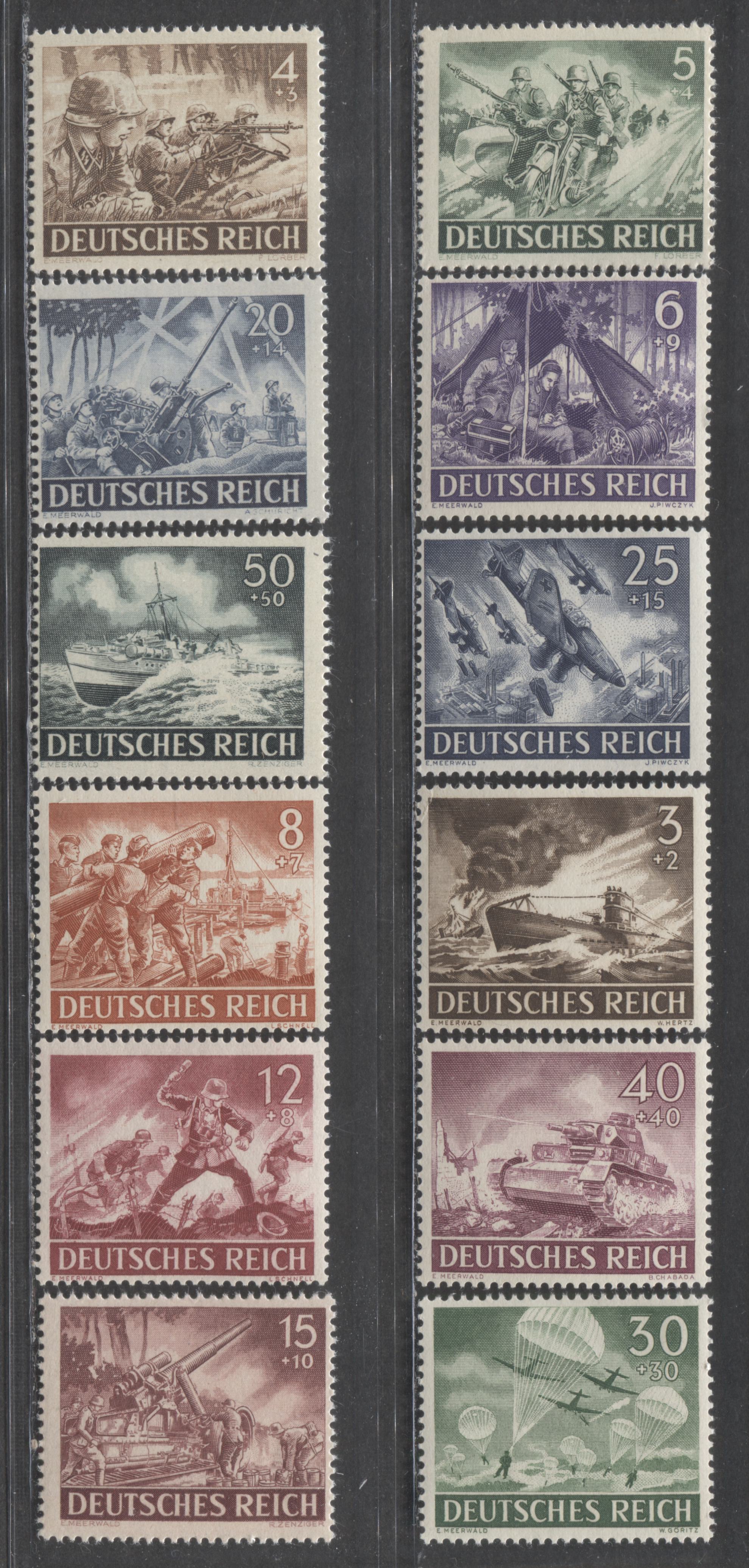 Lot 331 Germany SC#B218 (831x)/B229 (Mi842x) 1943 Day Of Wehrmacht Sem – Brixton Chrome