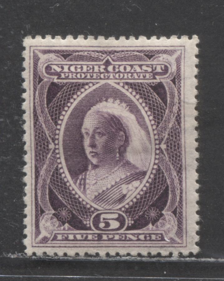 Lot 386 Niger Coast Protectorate SC#59 5d Deep Violet 1897-1898 Queen – Brixton Chrome