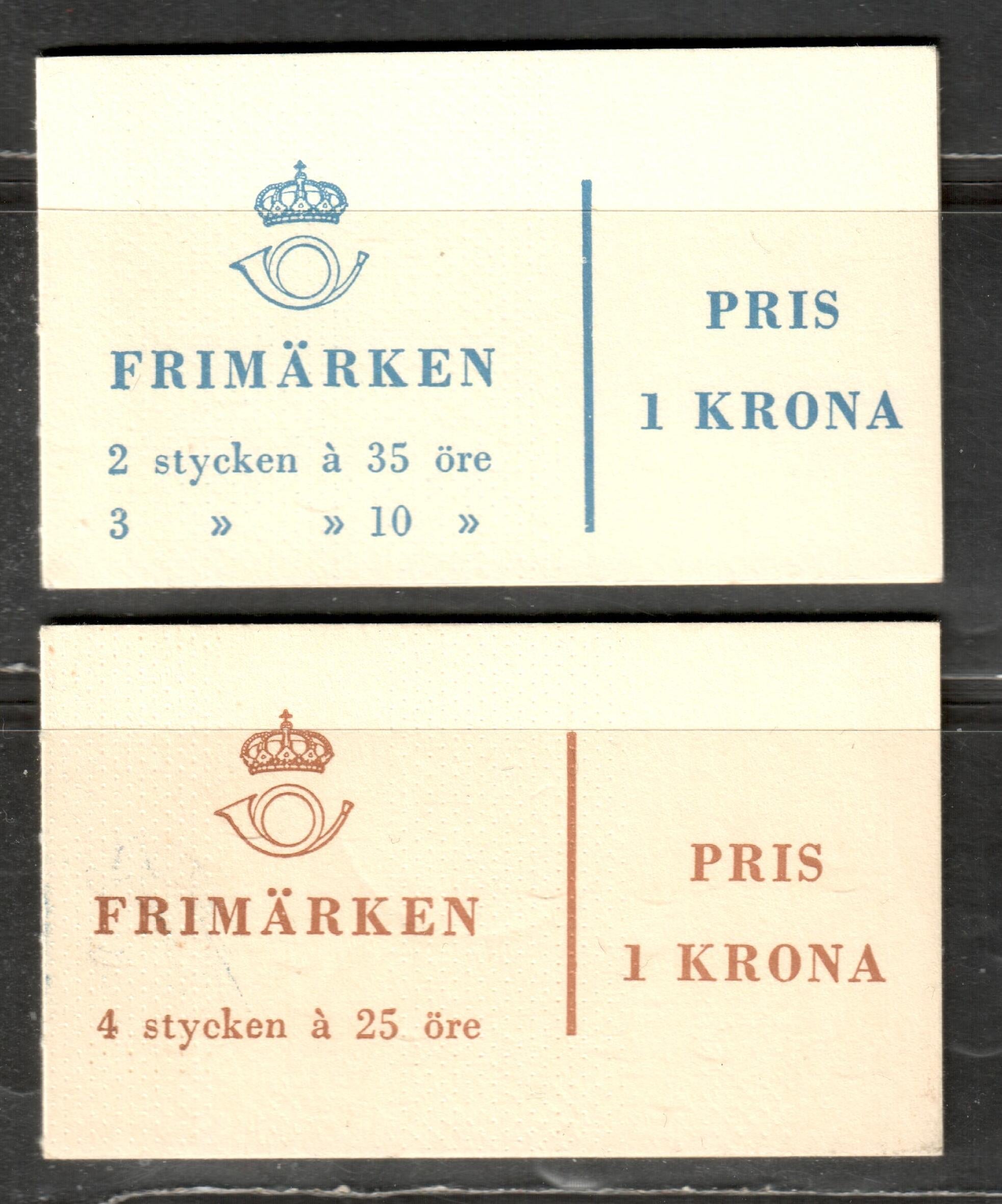 Lot 148 Sweden SC#583b/586b 1961-1965 Gustaf VI Adolf Issue, 2 VFNH Bo – Brixton Chrome