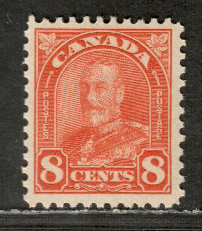 Lot 216 Canada #172 8c Dull Red Orange , 1931 King George V Arch / Lea – Brixton Chrome