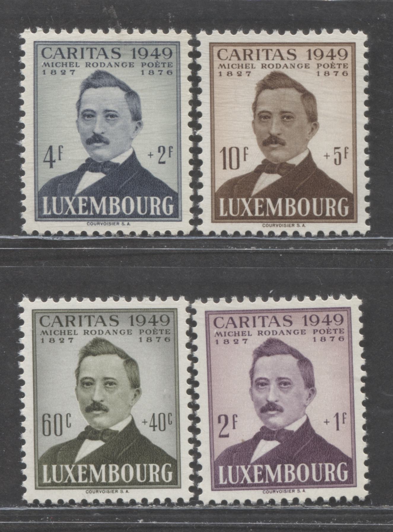 Lot 271 Luxembourg SC#B152-B155 1949 Michel Rodange Semi Postals, 4 VF – Brixton Chrome