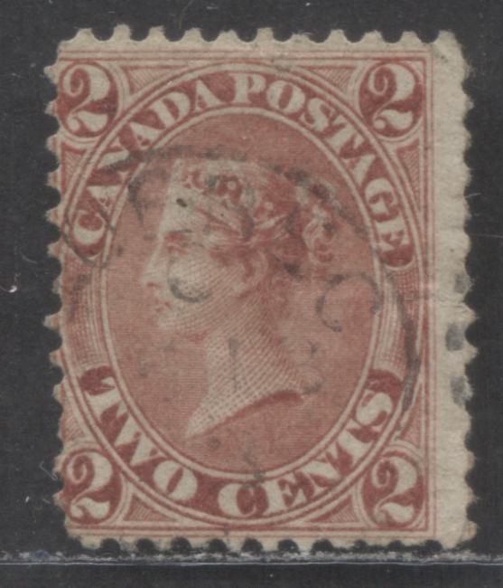 Lot 3 Canada #20a 2c Deep Claret Rose Queen Victoria, 1859-1864 First ...