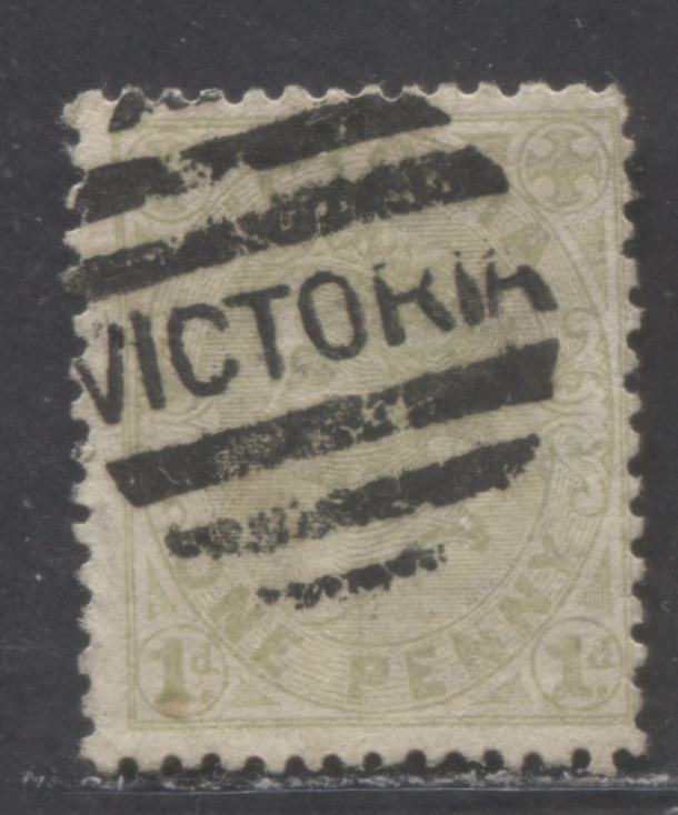Lot 41 Victoria SC#141 1d Green 1880-1884 Queen Victoria Issue, V Over ...