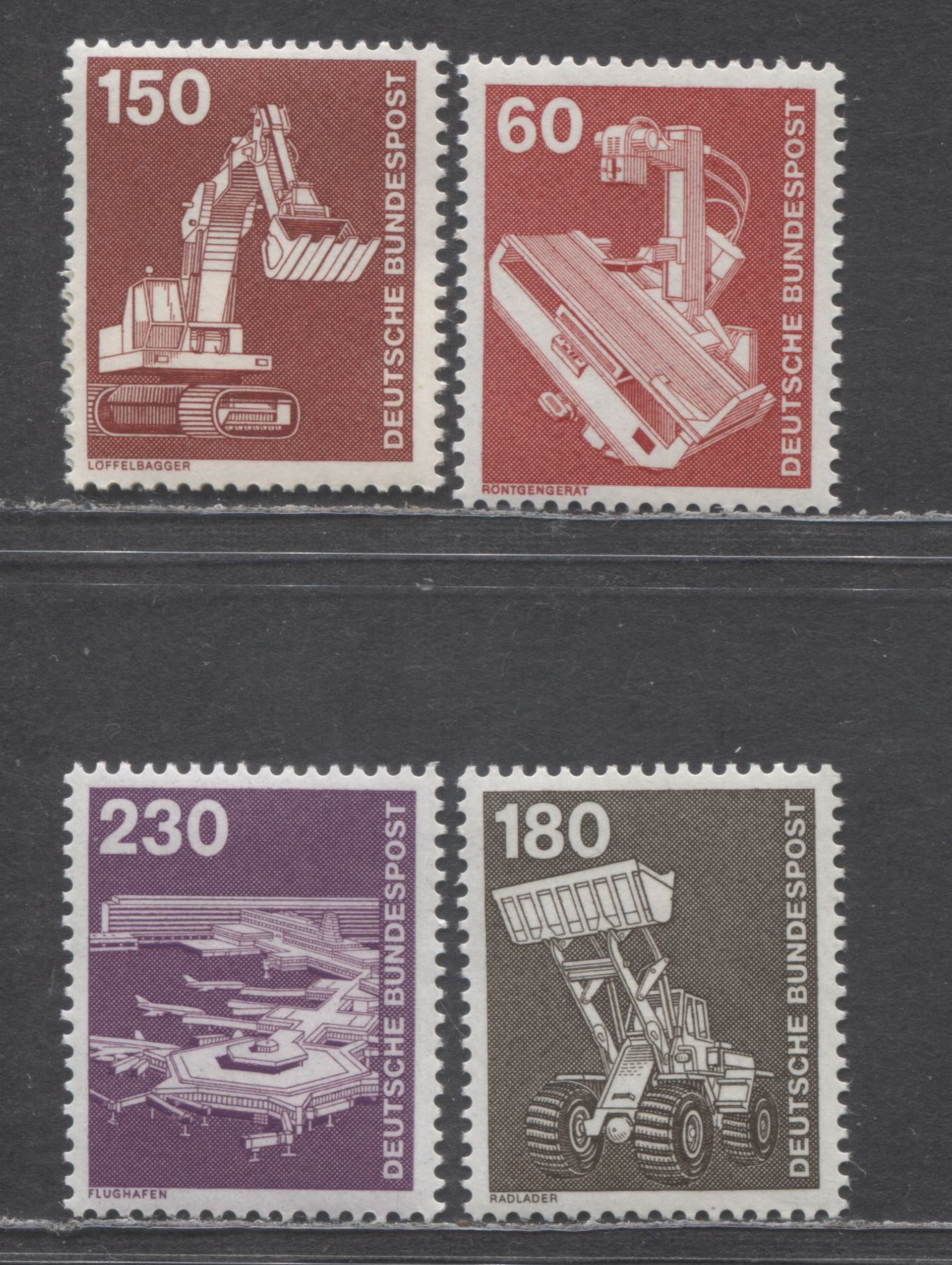 Lot 283 Germany Mi#990 (1176)-994 (1189) 1978 Industry Definitive Reis ...