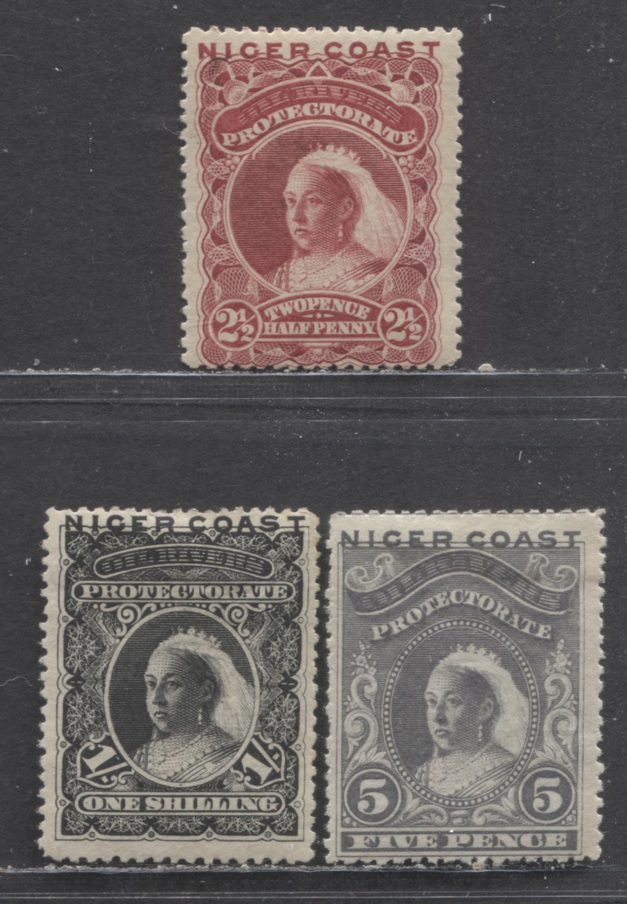 Lot 362 Niger Coast Protectorate SC#40-42 1893 Obliterated Oil Rivers – Brixton Chrome