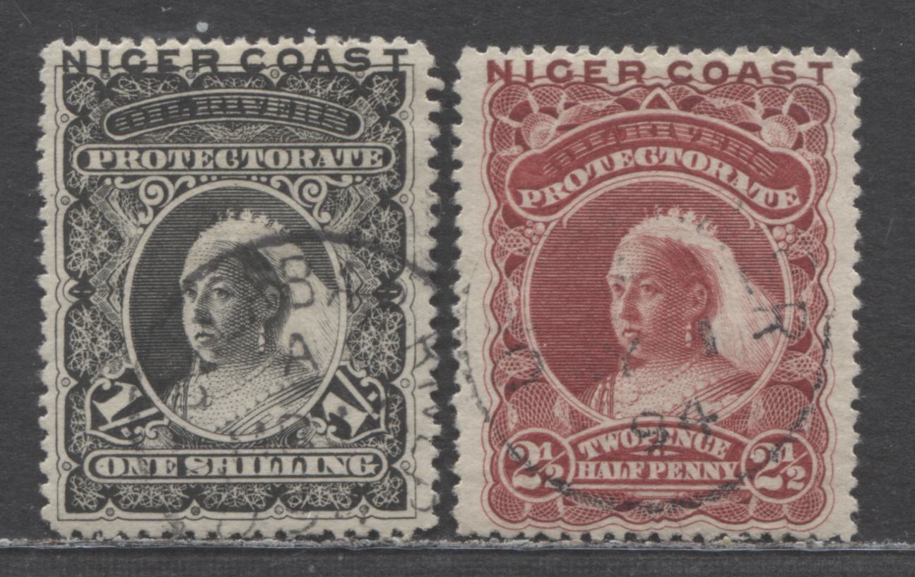 Lot 364 Niger Coast Protectorate SC#40/42 1893 Obliterated Oil Rivers ...