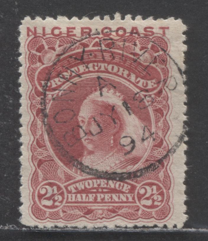 Lot 366 Niger Coast Protectorate SC#40var 2.5d Lake 1893 Obliterated O – Brixton Chrome