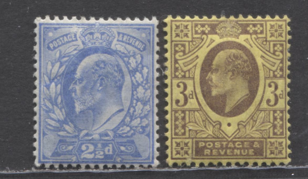Lot 379 Great Britain SC#131/132a 1902-1911 King Edward VII Issue, 190 ...