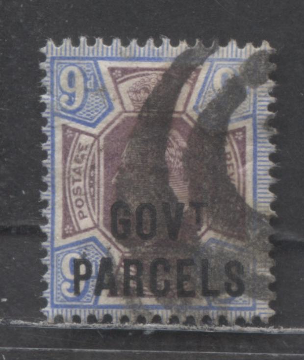 Lot 405 Great Britain SC#O42 9d Ultramarine & Violet 1902 Govertment P ...