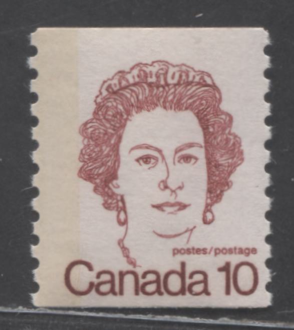 Lot 406 Canada #605iii 10c Dark Carmine Queen Elizabeth II, 1972-1977 ...