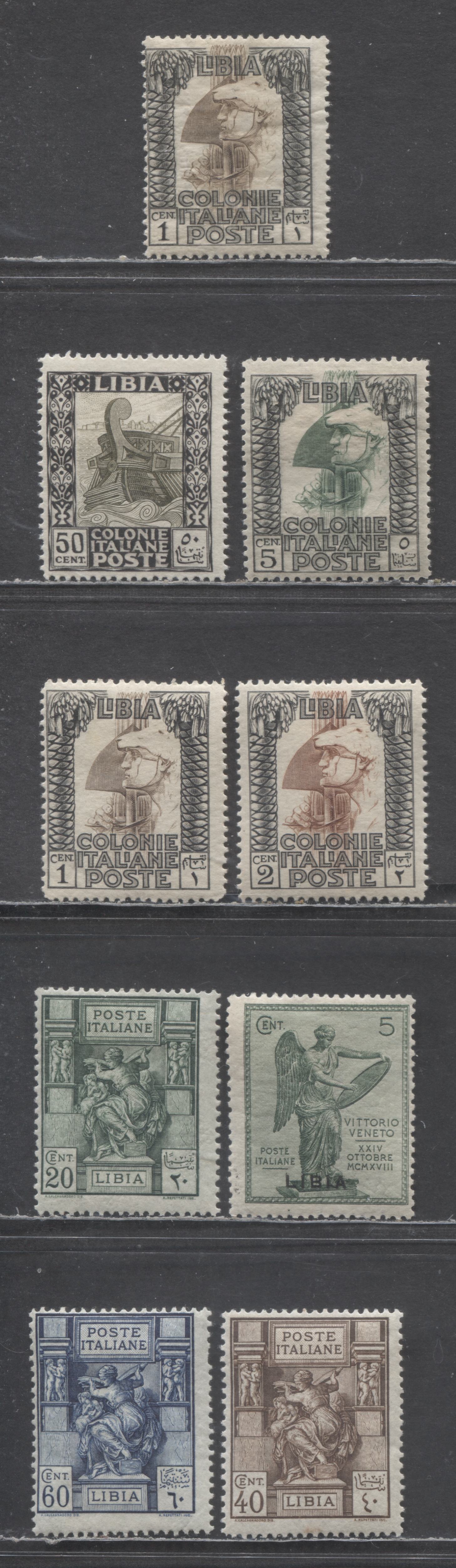 Lot 28 Libya SC#20/55 1921-1940 Pictorial Definitives, Overprinted Vic ...