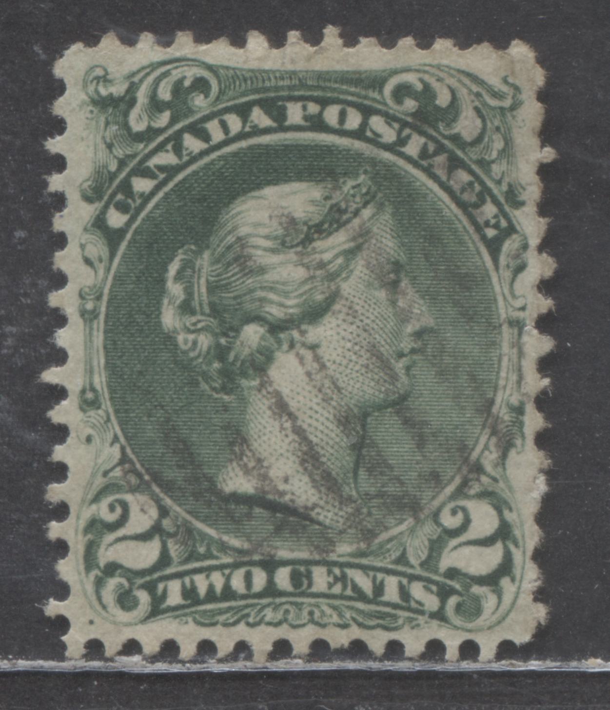 Lot 335 Canada #24iv 2c Green Queen Victoria, 1868-1897 Large Queen Is ...