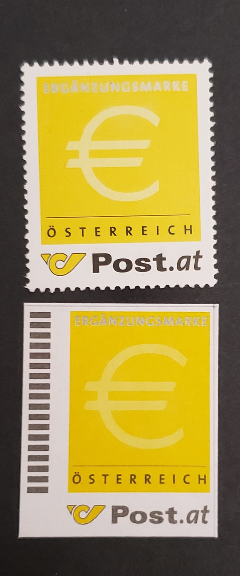 Lot 46 Austria SC#1910Avar 2003 Unlisted Issue, Perf & Imperf, No Face ...