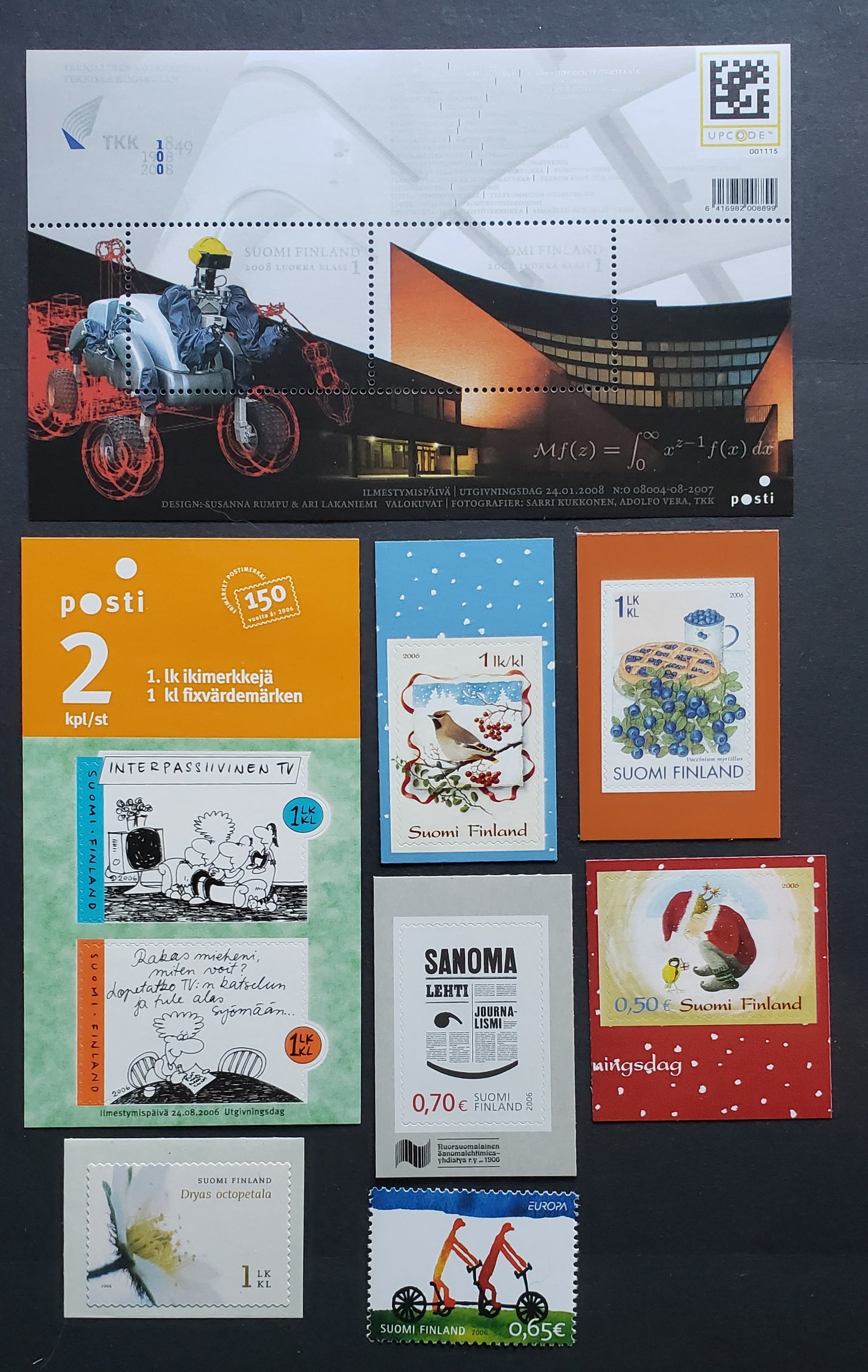 Lot 116 Finland SC#1261/1303 2006-2008 Europa - Helsinki University Of ...