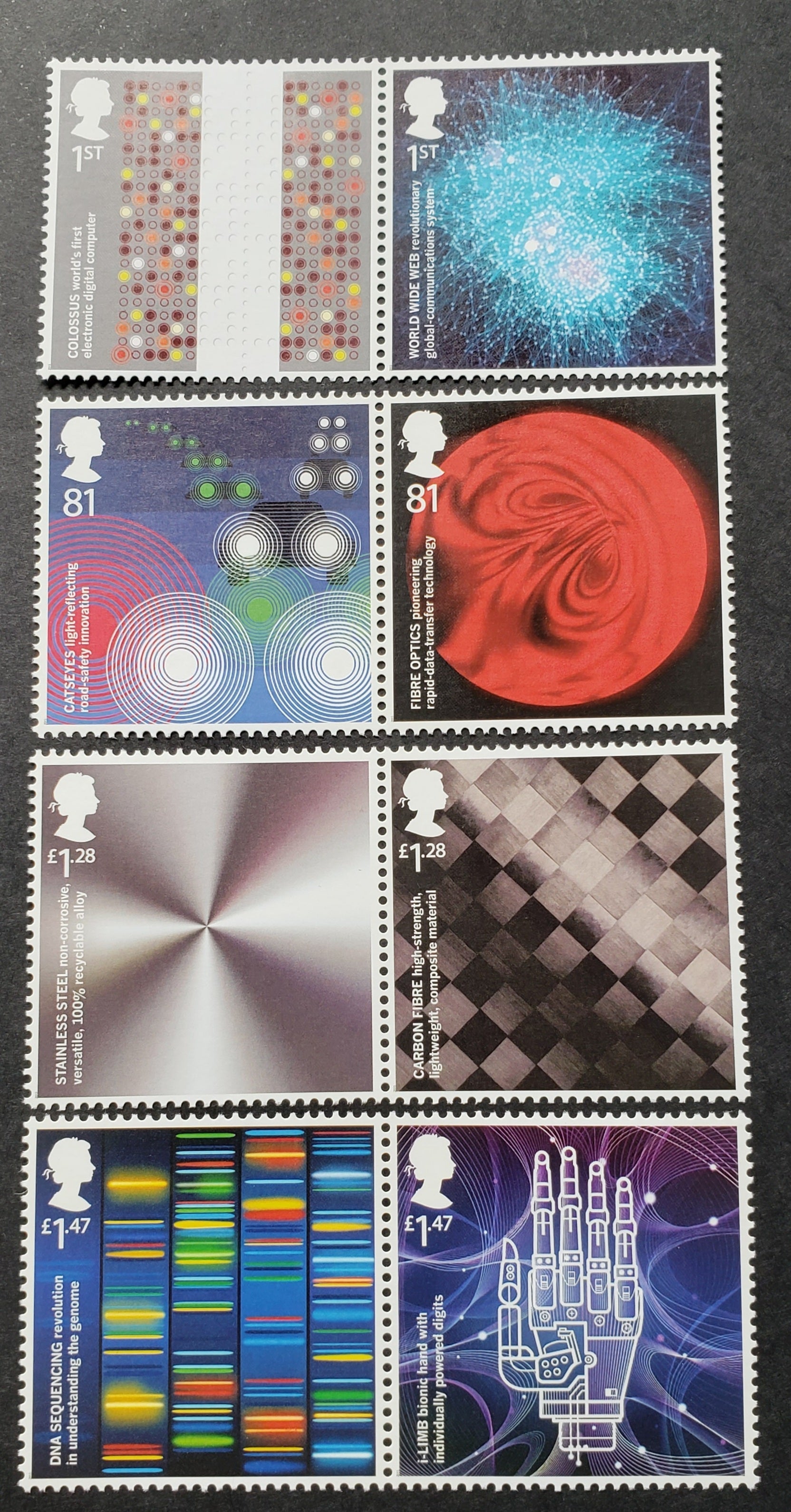 Lot 167 Great Britain SC#2264a/3370a 2014 Inventions Issue, 4 VFNH Pai ...
