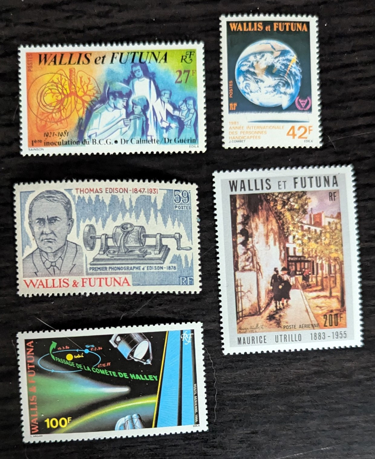 Lot 27 Wallis & Futuna SC#270/C146 1981-1986 60th Anniv of Anti-Tuberc ...