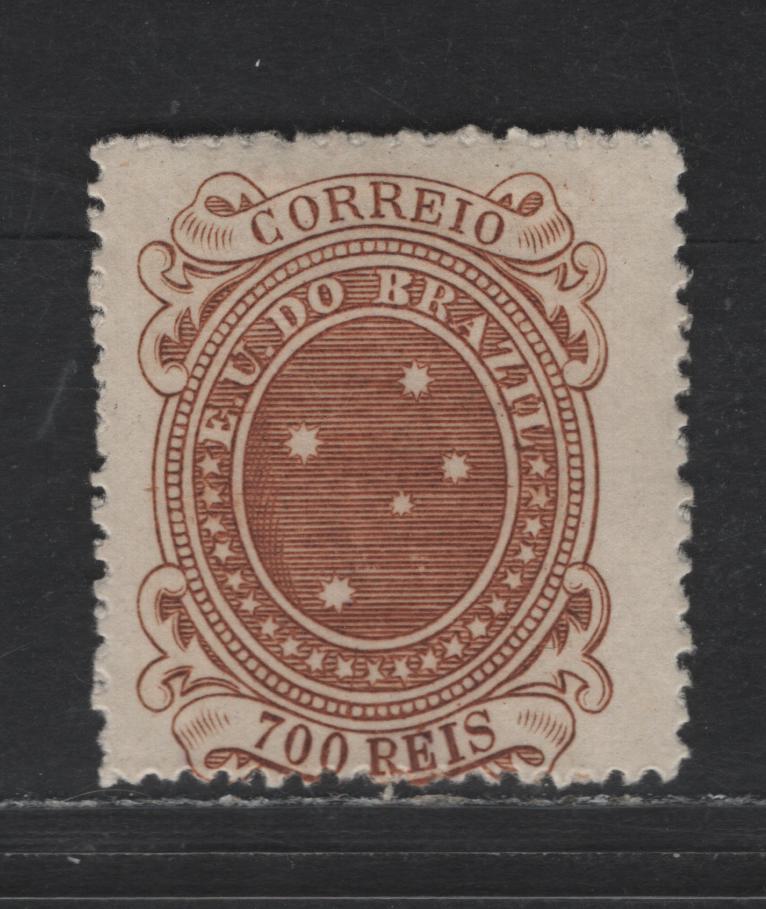Lot 21 Brazil SC#107a 700r Chocolate 1890-1891 Southern Cross Issue, A ...