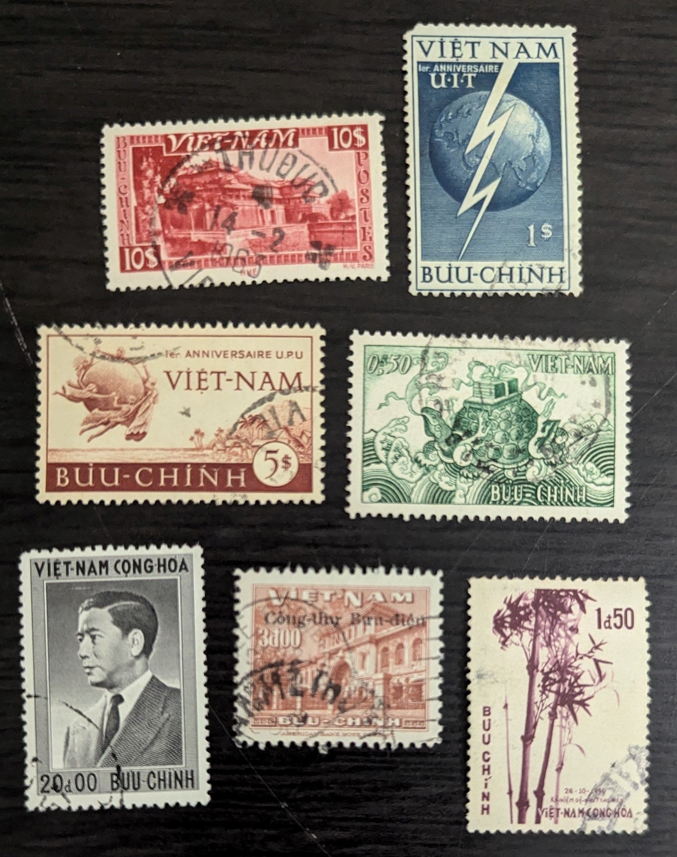 Lot 127 Vietnam SC#11/56 1951-1956 Bongour Falls - 1st Anniv of the Re ...