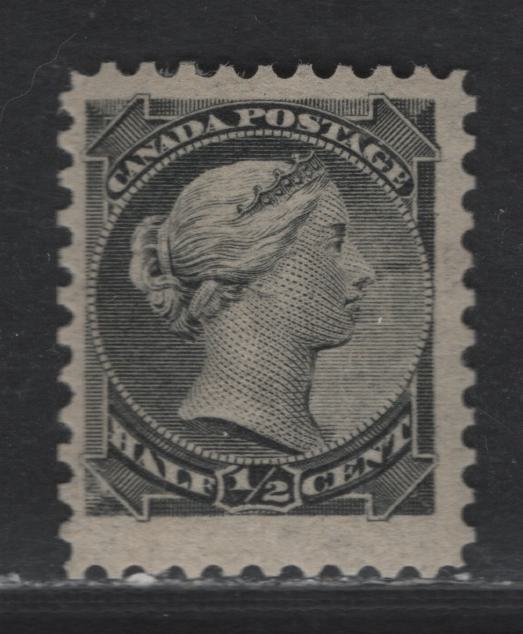 Lot 43 Canada #34ii 1/2c Grey Black Queen Victoria, 1870-1893 Small Qu ...
