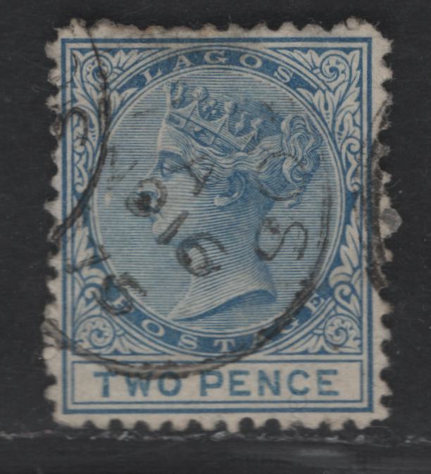 Lot 277 Nigeria SG#2 2d Deep Dull Blue & Prussian Blue Queen Victoria ...