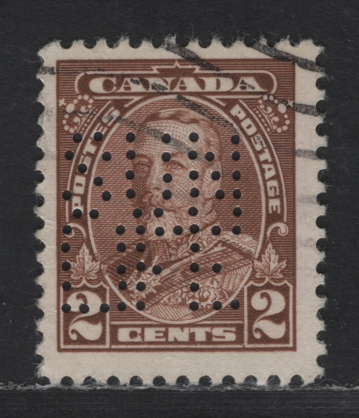Lot 315 Canada #218 2c Very Light Brown King George V, 1935-1937 Dated ...