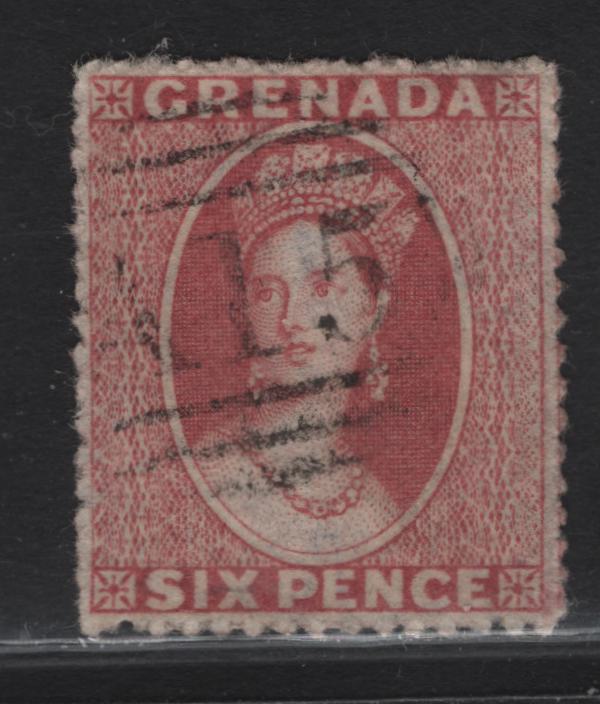 Lot 54 Grenada SC#4 6d Rose Ceres, 1863-1871 Ceres Issue, An Extremely ...