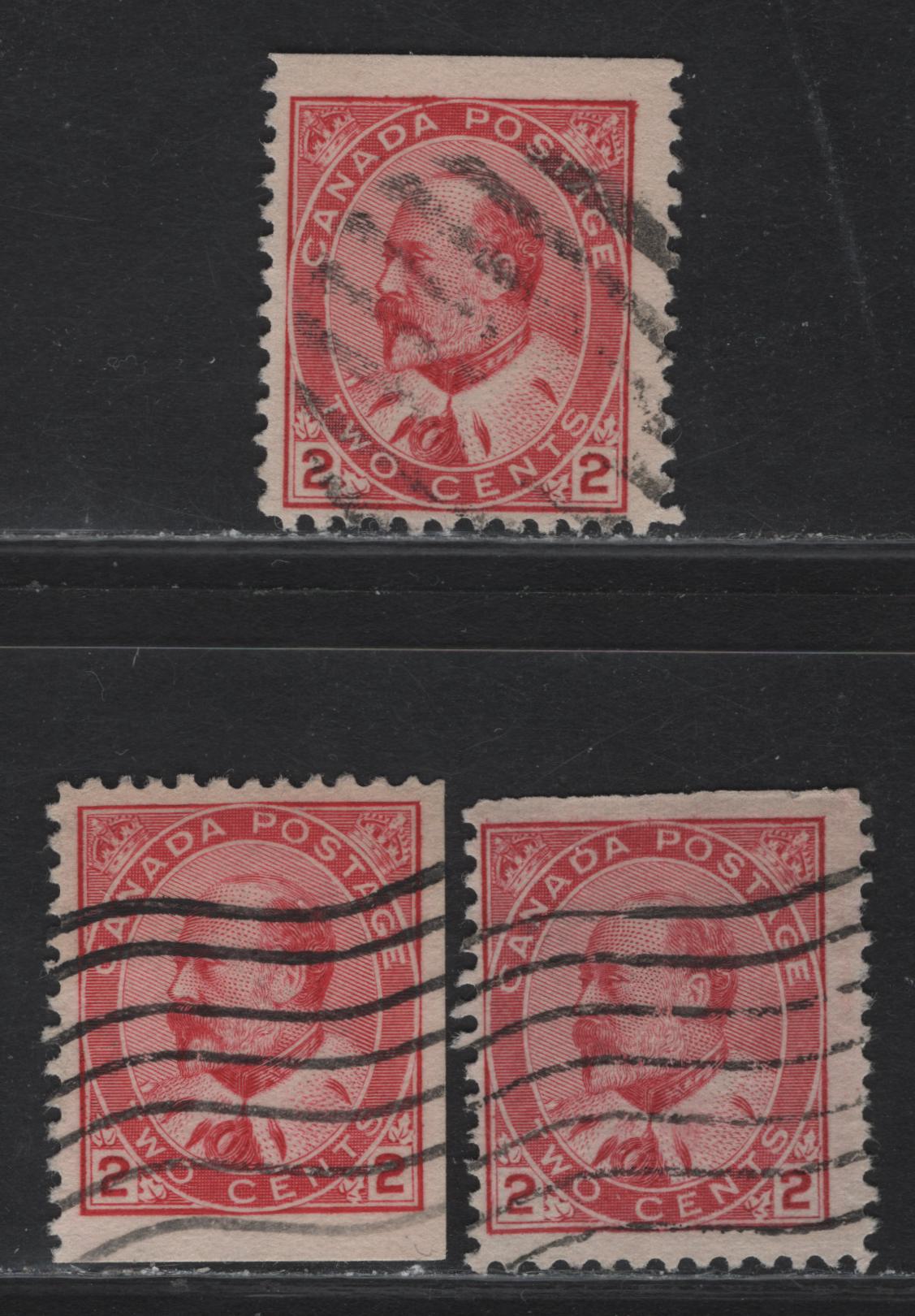 Lot 110 Canada #90bs 2c Pale Carmine Red King Edward VII, 1903-1908 Ki ...