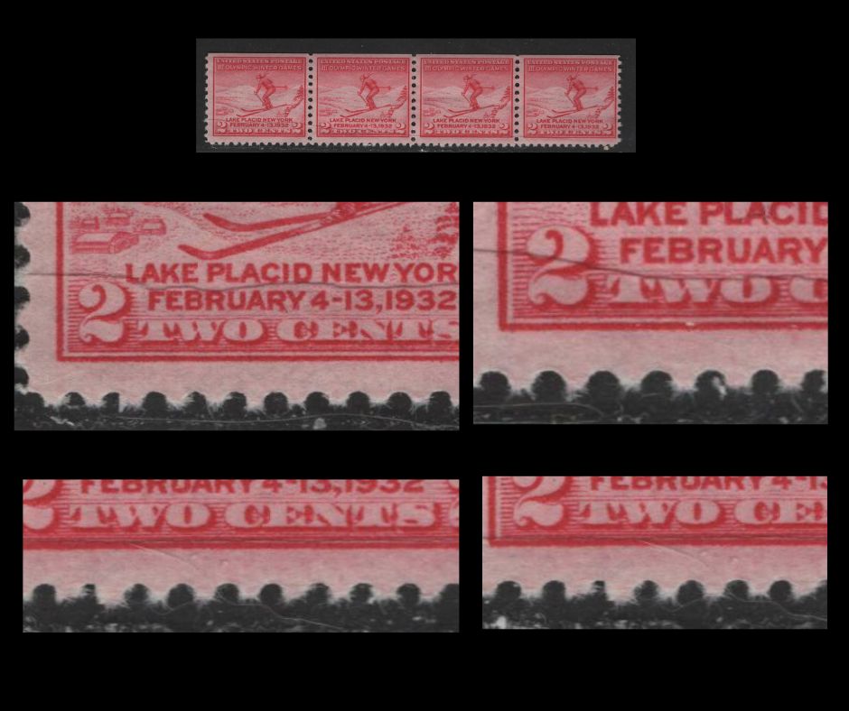 Lot 318 United States Of America #716var 2c Carmine Rose Skier, 1932 O ...