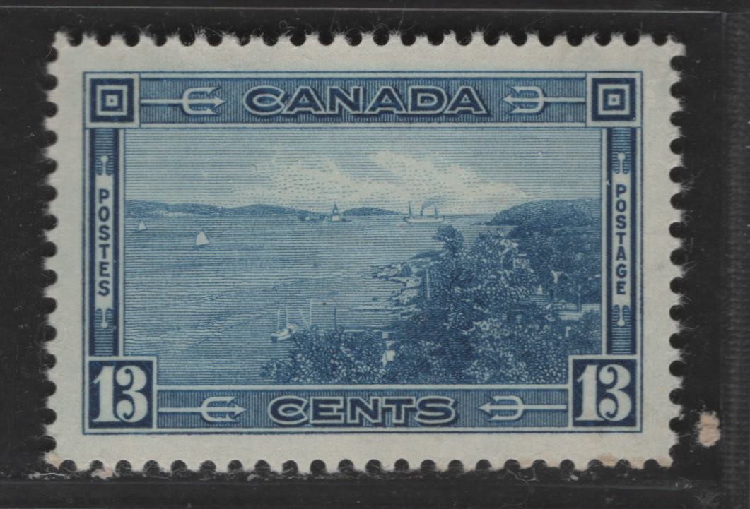 Lot 340 Canada #242 13c Blue Halifax Harbour, 1938-1942 Mufti Issue, A ...
