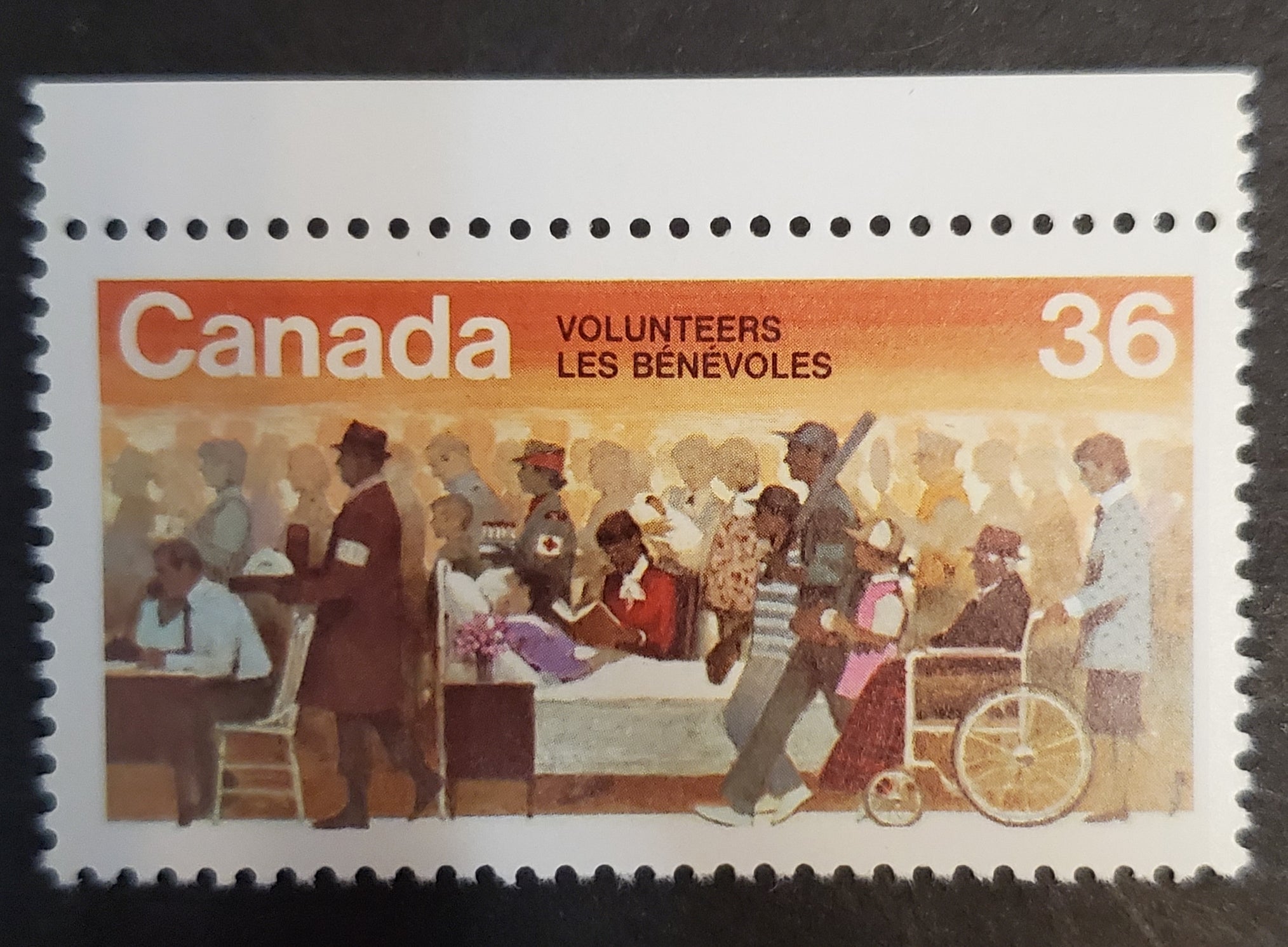 Lot 410 Canada #1132ivar 36c Multicoloured Various Volunteers Helping ...