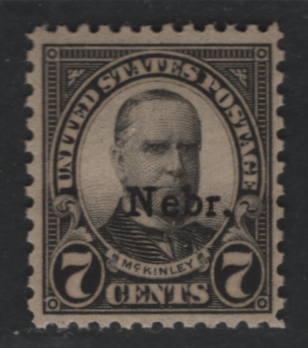 Lot 471A United States Of America #676 7c Black William McKinley, 1929 ...