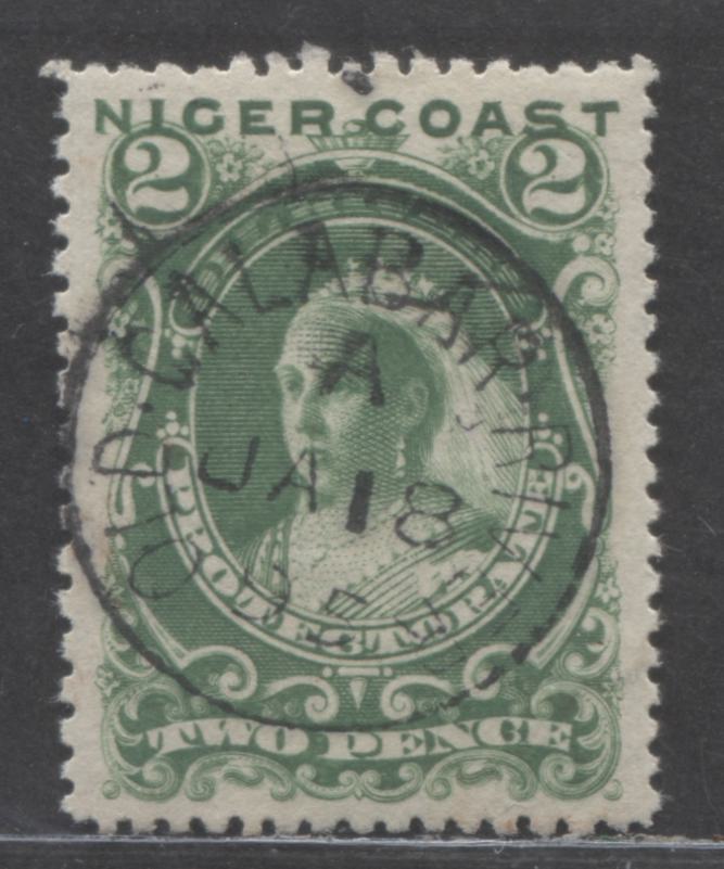 Lot 329 Niger Coast Protectorate SC#39var (SG#47e) 2d Green 1893 Oblit – Brixton Chrome