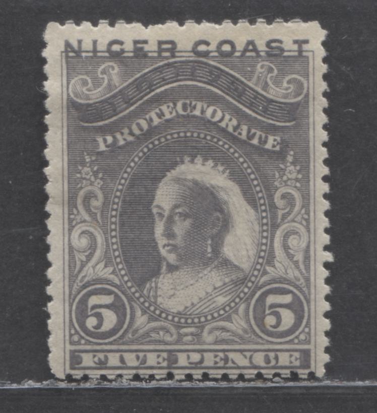 Lot 340 Niger Coast Protectorate SC#41 5d Grey Lilac 1893 Obliterated – Brixton Chrome
