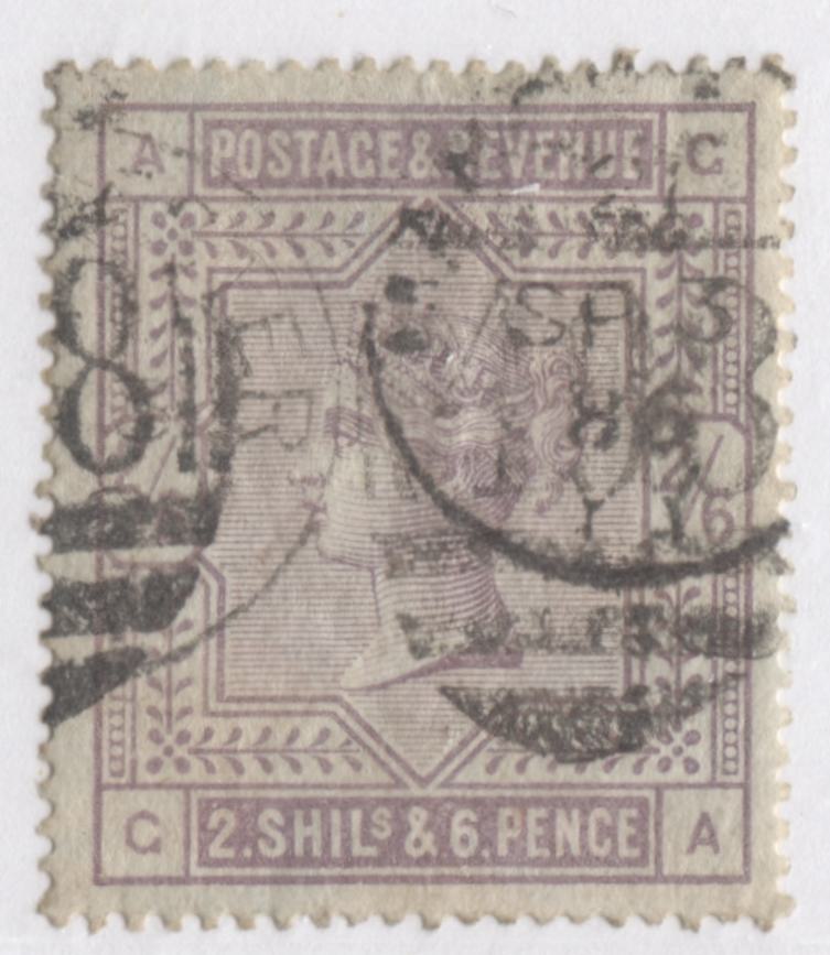 Lot 313 Great Britain SC#96a (SG#175) 2/6d Pale Lilac 1883-1884 Postag ...