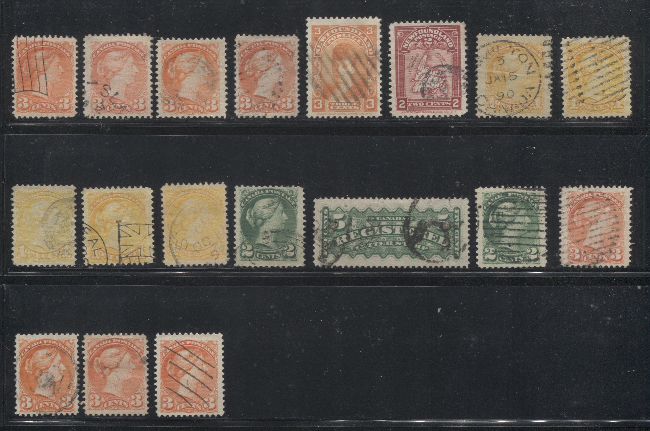 Lot 23 Canada and Newfoundland 1890-1908 VF Used Singles – Brixton Chrome