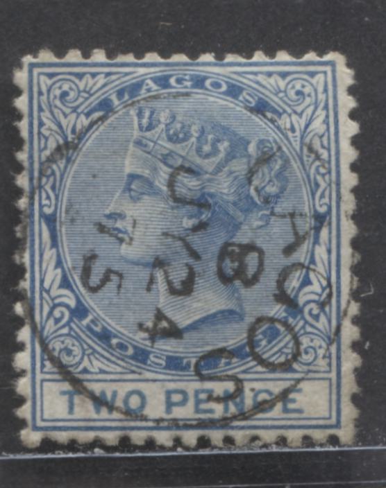 Lot 12 Lagos SC#2 2d Deep Blue & Prussian Blue 4th Printing From May 1 ...