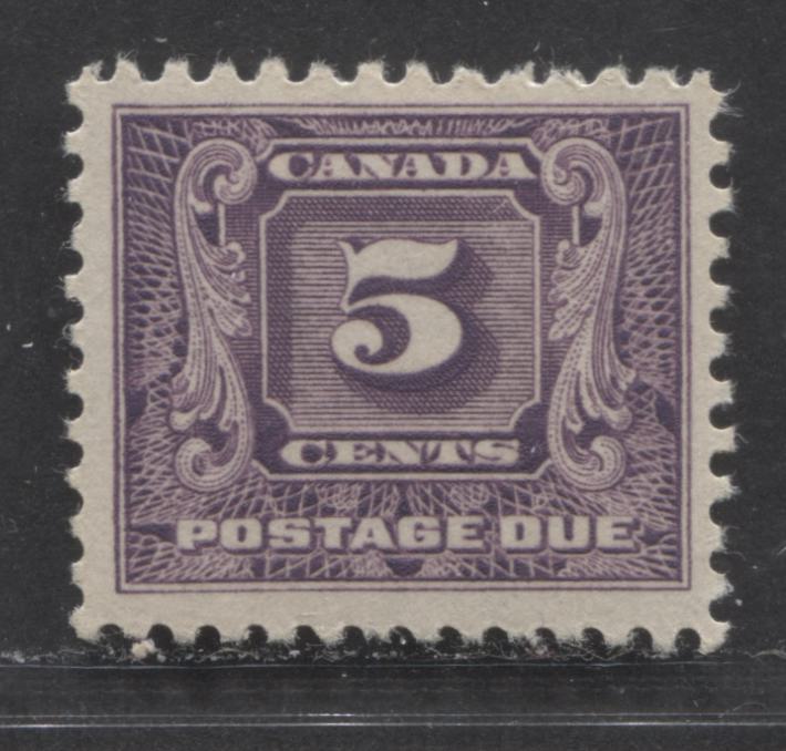 Lot 298 Canada #J9i 5c Dull Violet , 1930-1932 Second Postage Due Issu ...