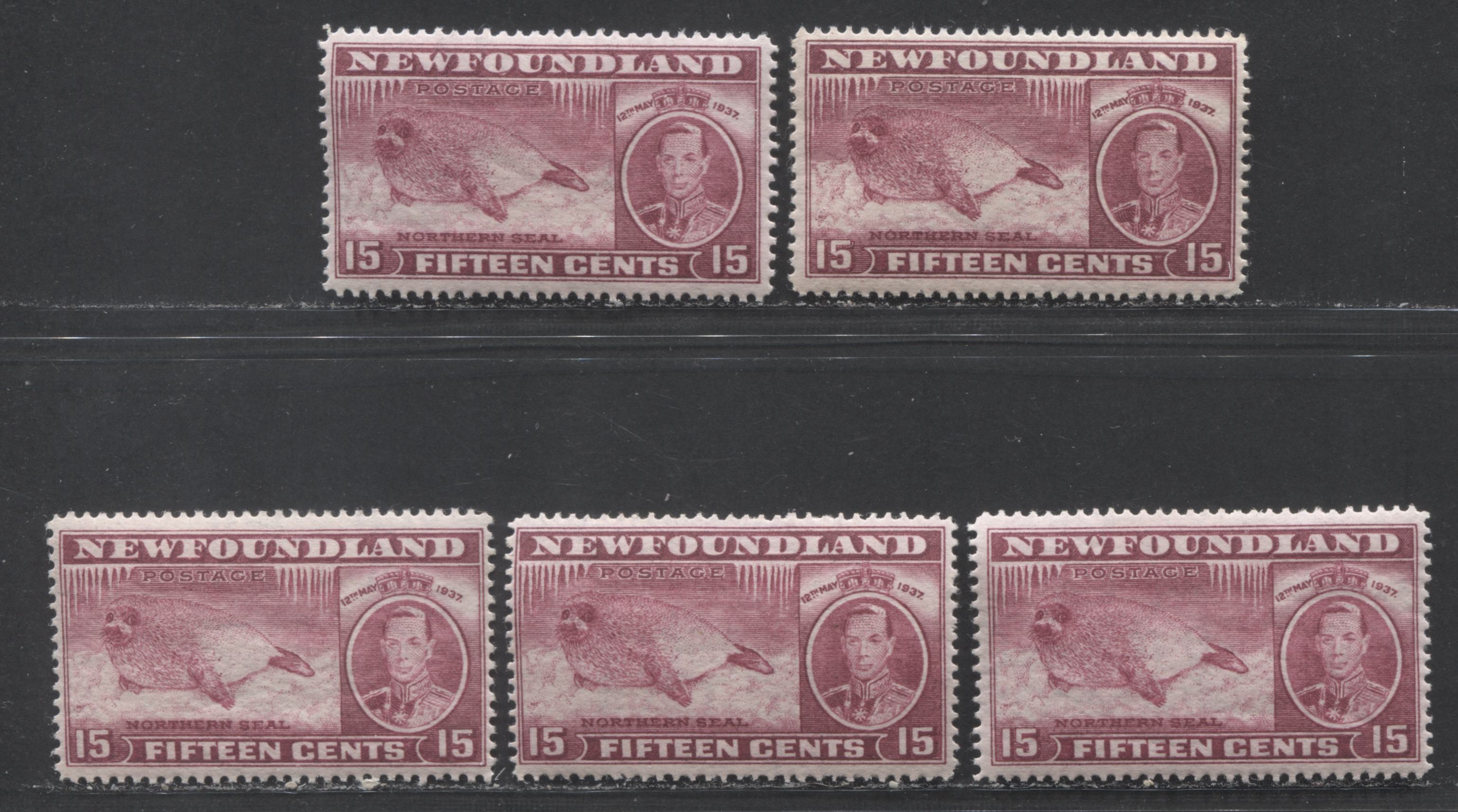 Lot 402 Canada #239 15c Claret Harp Seal Pup, 1937 Long Coronation Iss ...