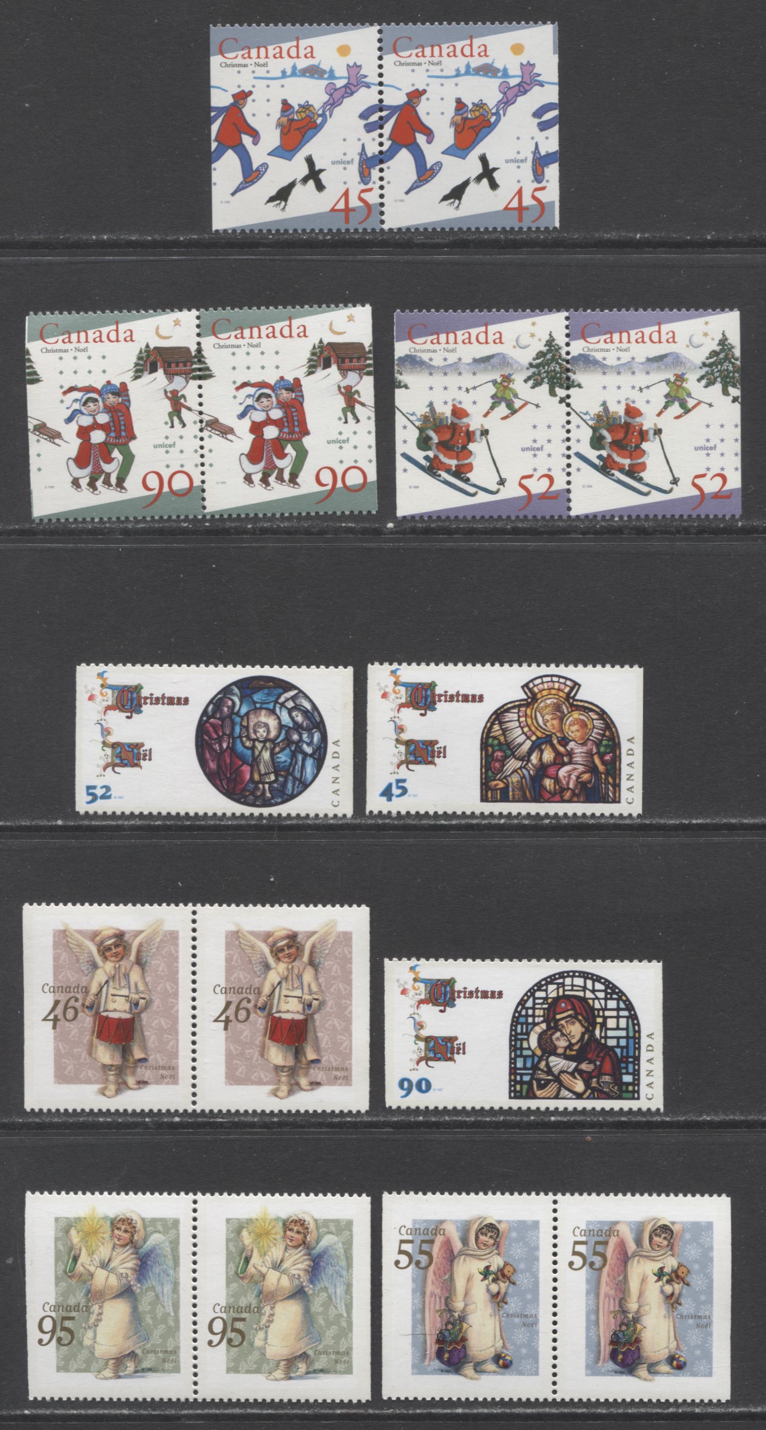 Lot 410 Canada #1627as-1629as, 1669as-1671as, 1815as-1817as 45c/95c Mu ...