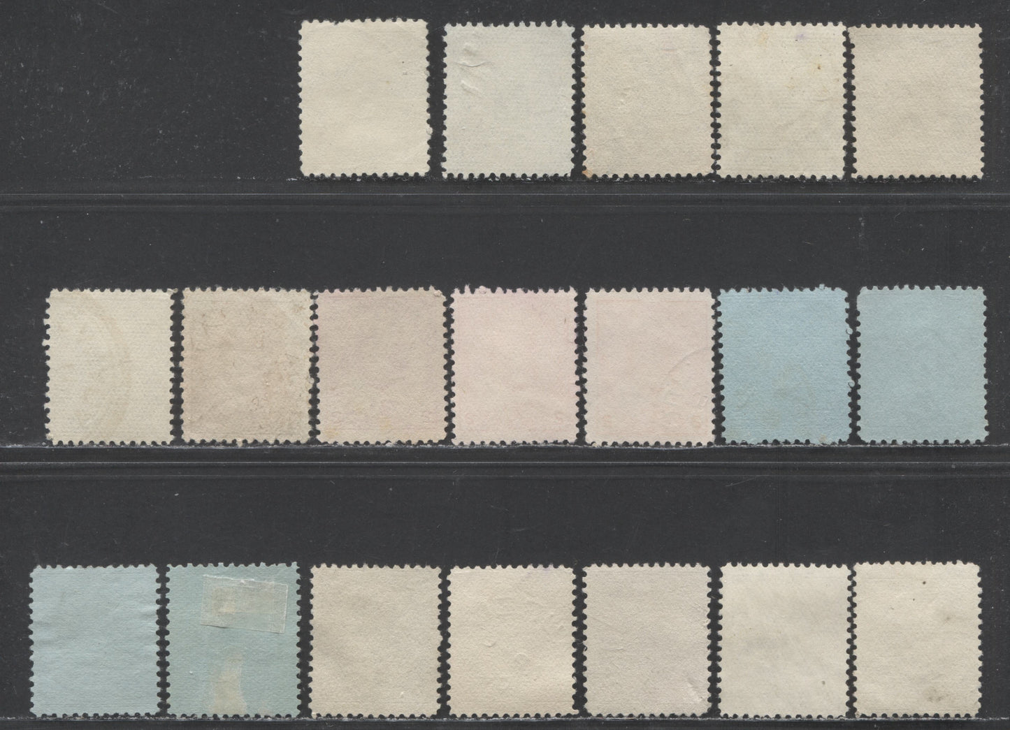 Lot 111 Canada #89-89iii,90,91,91i,92-92ii 1c,2c,5c,7c Green-Blue Gree ...