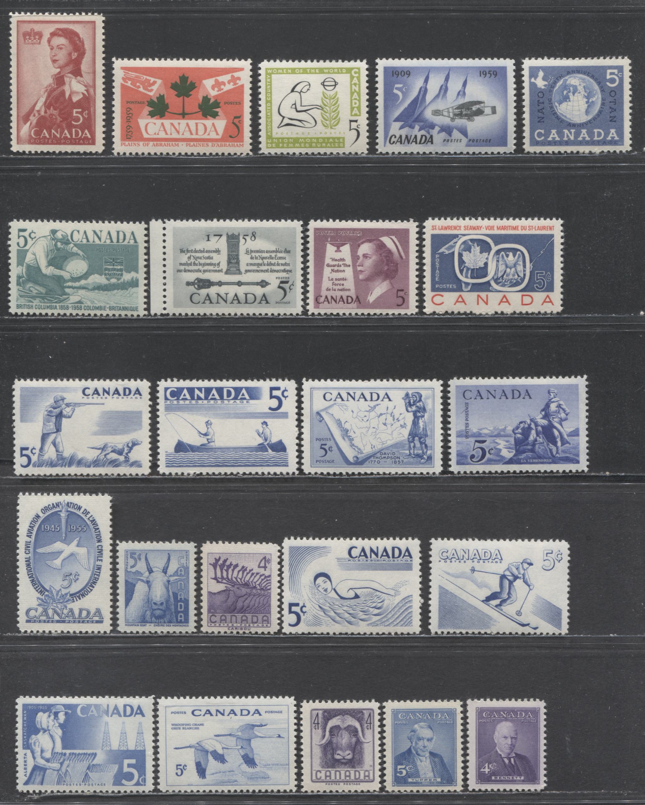 Lot 360 Canada #352/410 4c/5c Purple/Rose Lilac Musk Ox/Casimir Gzowsk ...