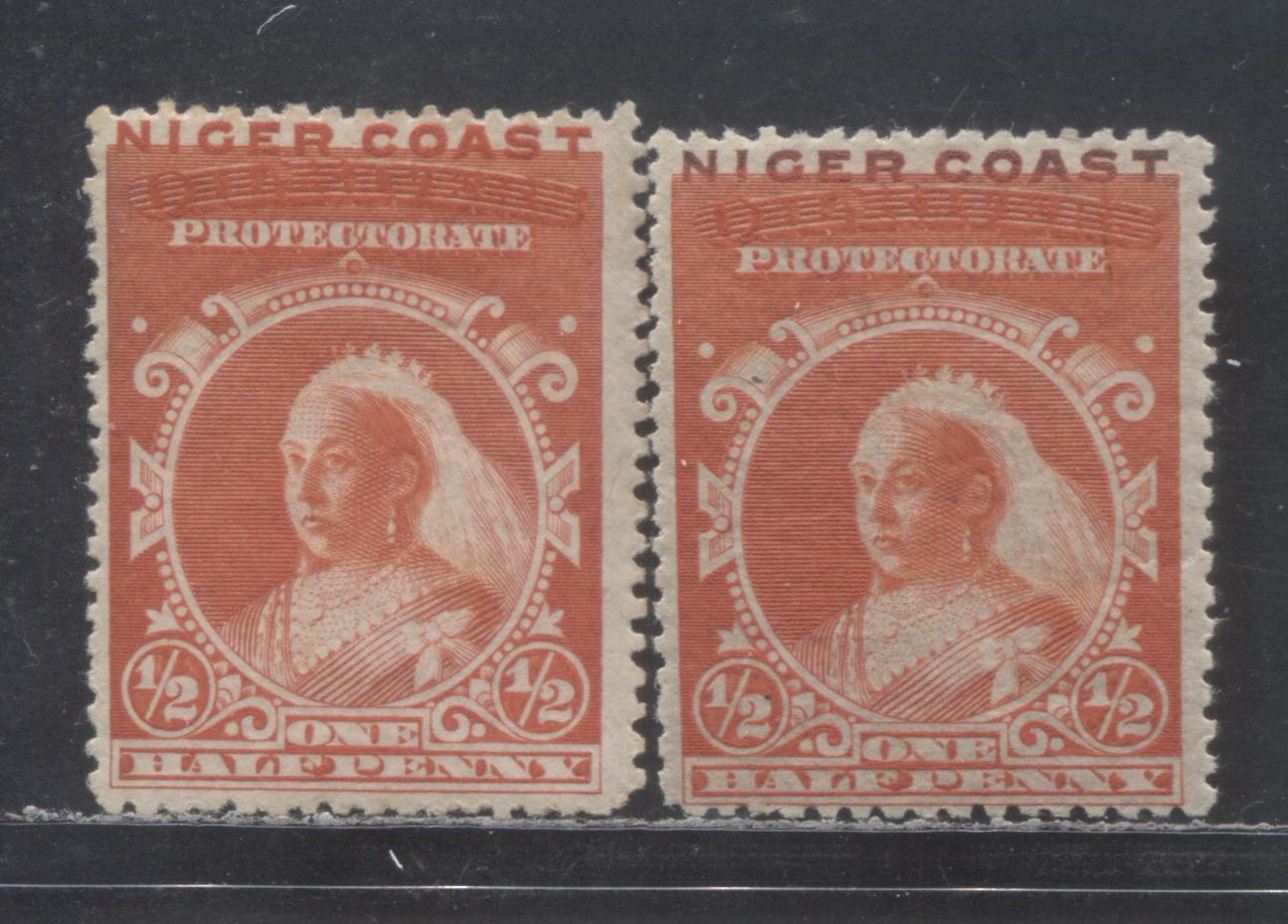 Lot 356 Niger Coast Protectorate SC#37 1/2d Vermilion 1893 Obliterated – Brixton Chrome