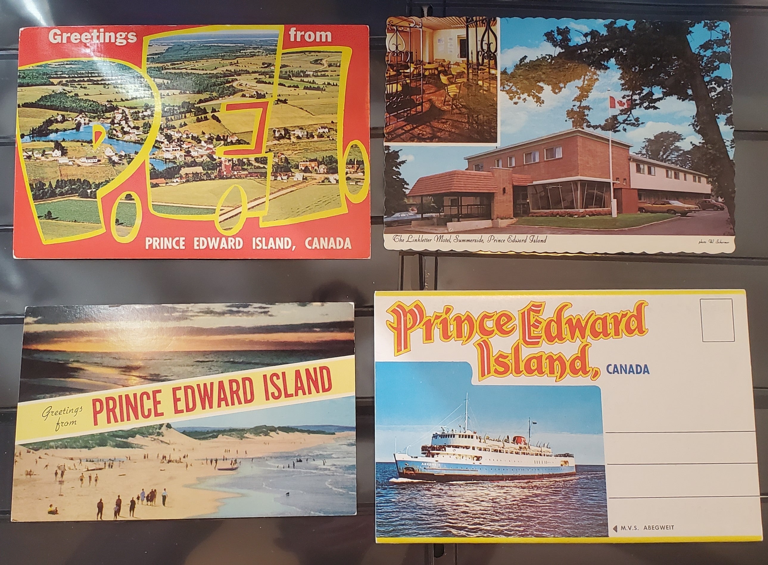A Group of 3 Postcards and a Souvenir Postcard Folder From Prince Edwa ...